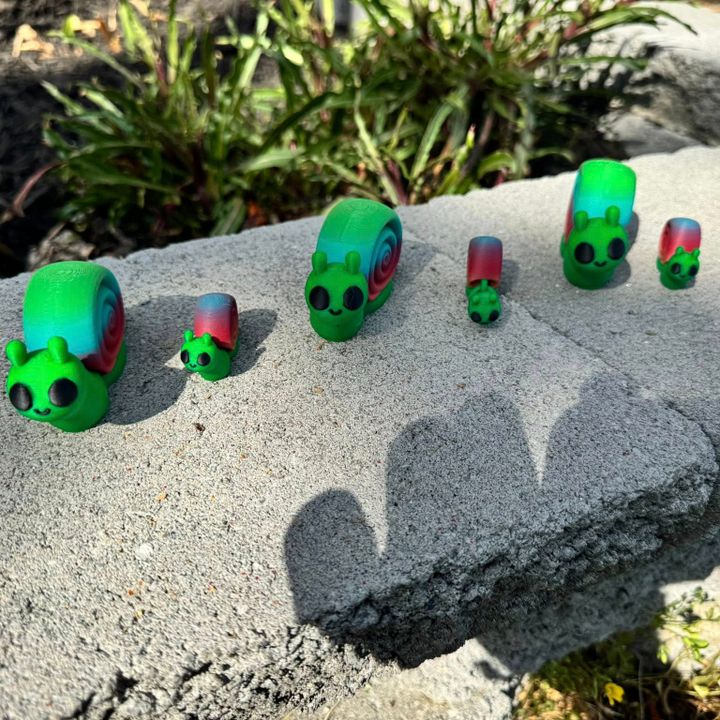 3D Printable Flexi Baby Snail *No AMS needed* by Jambaby Designs