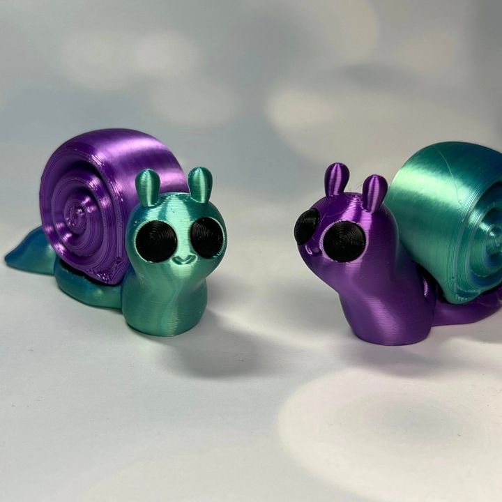 3D Printable Flexi Baby Snail *No AMS needed* by Jambaby Designs