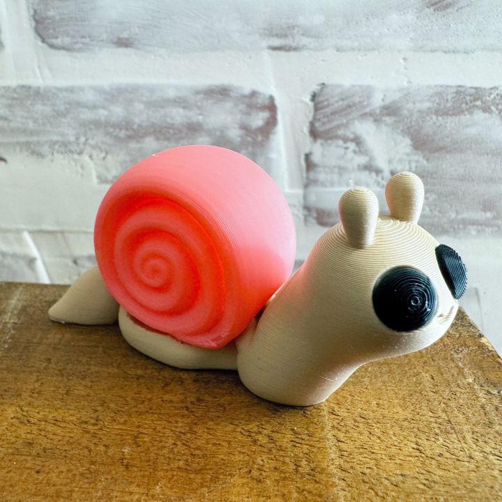 3D Printable Flexi Baby Snail *No AMS needed* by Jambaby Designs
