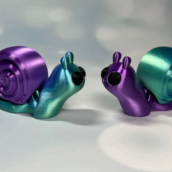 3D Printable Flexi Baby Snail *No AMS needed* by Jambaby Designs