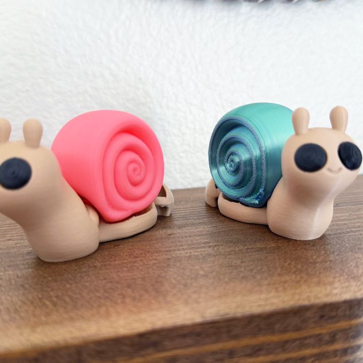 3D Printable Flexi Baby Snail *No AMS needed* by Jambaby Designs
