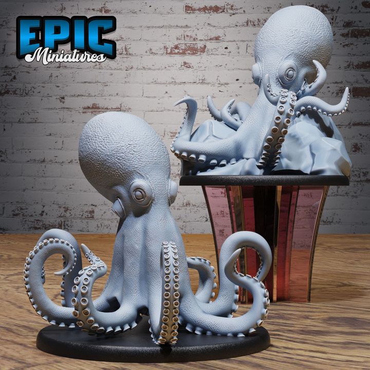 3D Printable Giant Octopus Set / Tentacle Beast / Underwater Animal ...