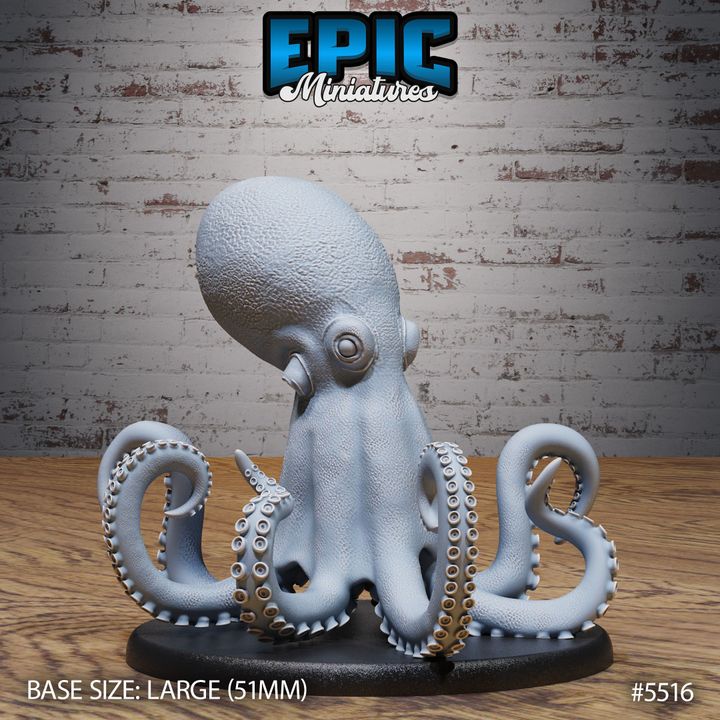 3D Printable Giant Octopus Set / Tentacle Beast / Underwater Animal ...