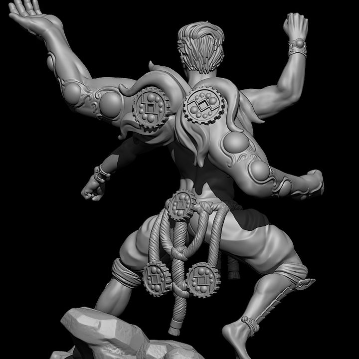3D Printable Adrius The Astral self monk by Sol