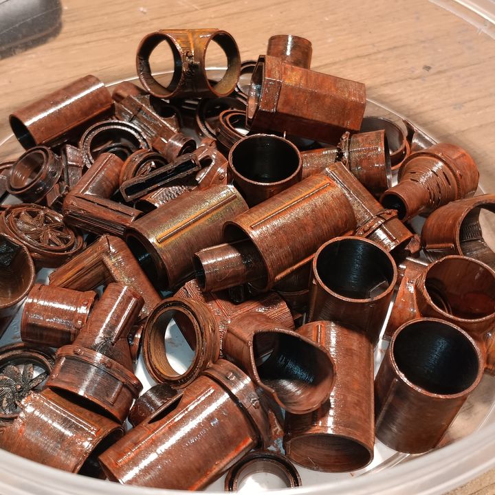 3D Printable Project Industria 1.0 - Part1 Modular Tube system by Crea'Tim