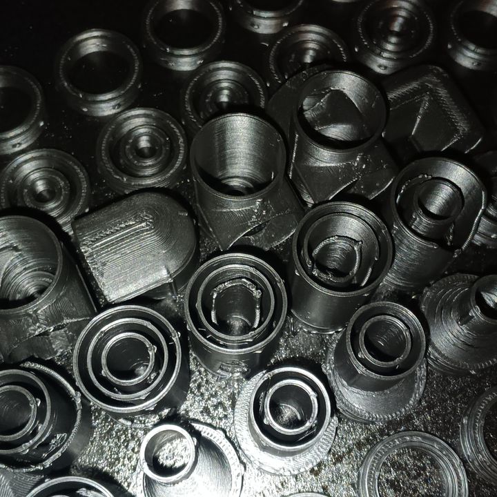 3D Printable Project Industria 1.0 - Part1 Modular Tube system by Crea'Tim