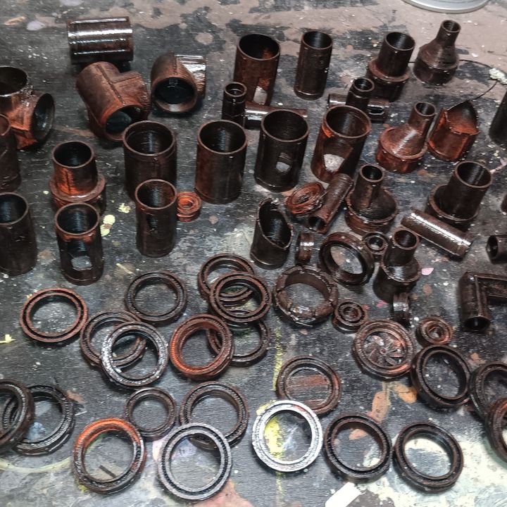 3D Printable Project Industria 1.0 - Part1 Modular Tube system by Crea'Tim