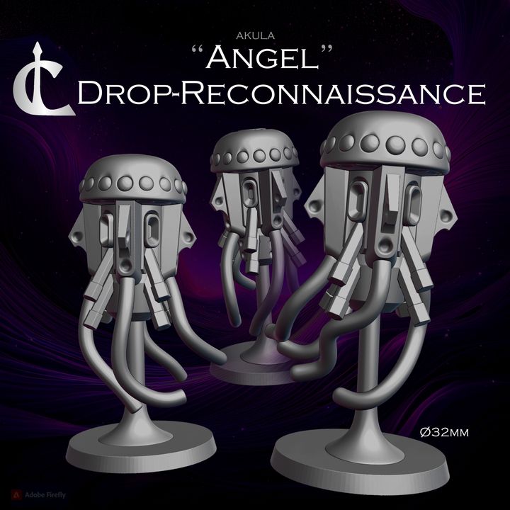 3D Printable “Angel” Drop-Reconnaissance - Presupported by Weeping Stars