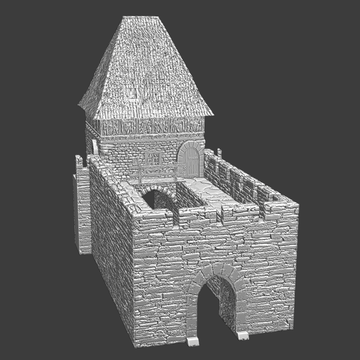3D Printable Medieval Security double gate - Wargaming by Northern ...