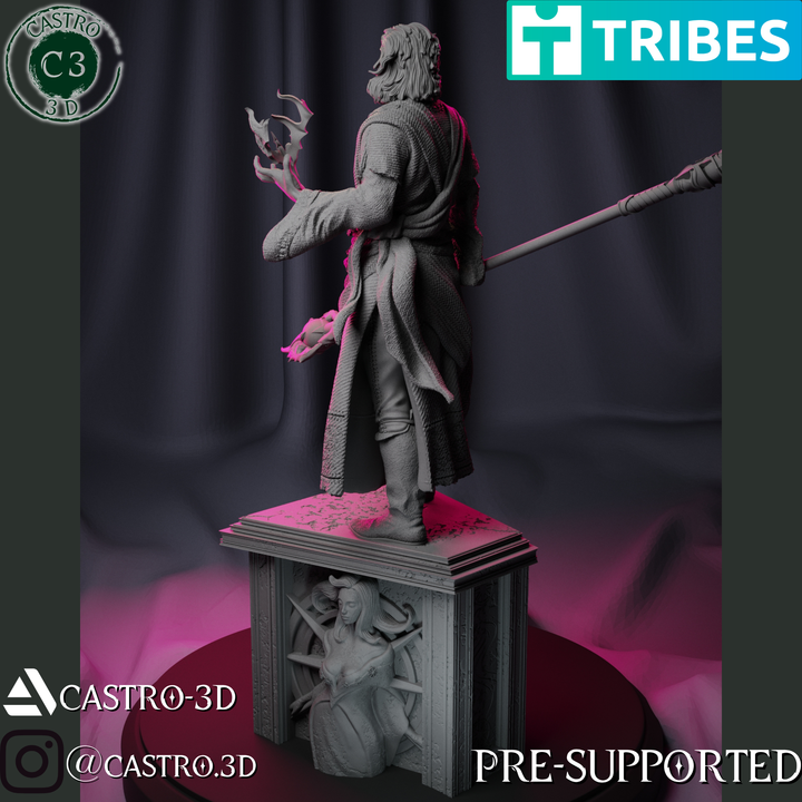 3D Printable The Wizard of Waterdeep - BG3 75mm and 32mm mini by Castro3D