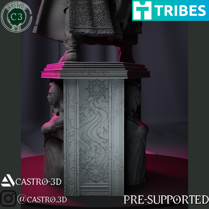 3D Printable The Wizard of Waterdeep - BG3 75mm and 32mm mini by Castro3D