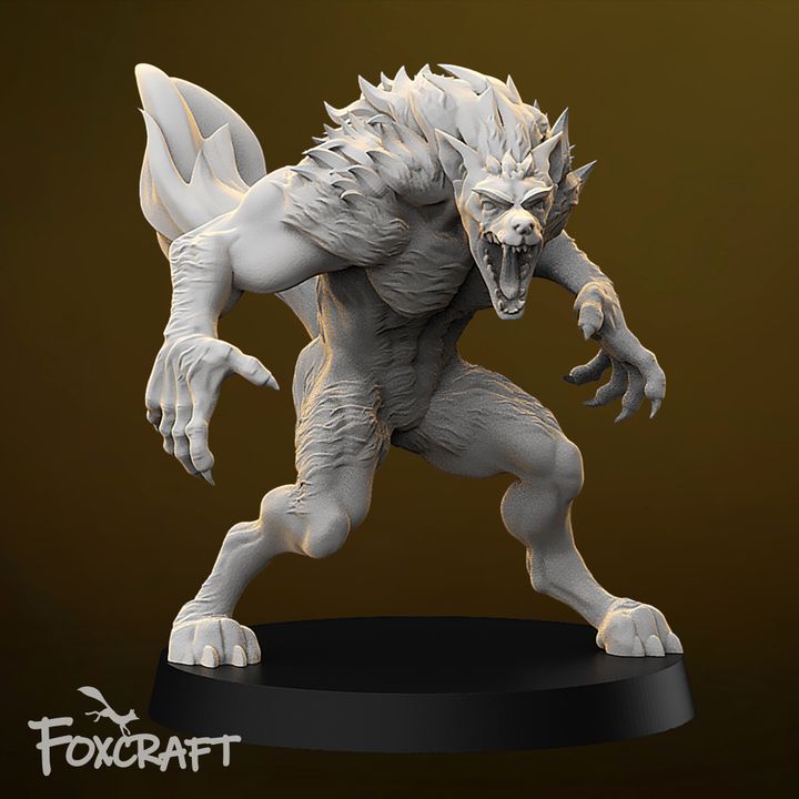 3D Printable Werewolf Pack by FoxCraft Creations