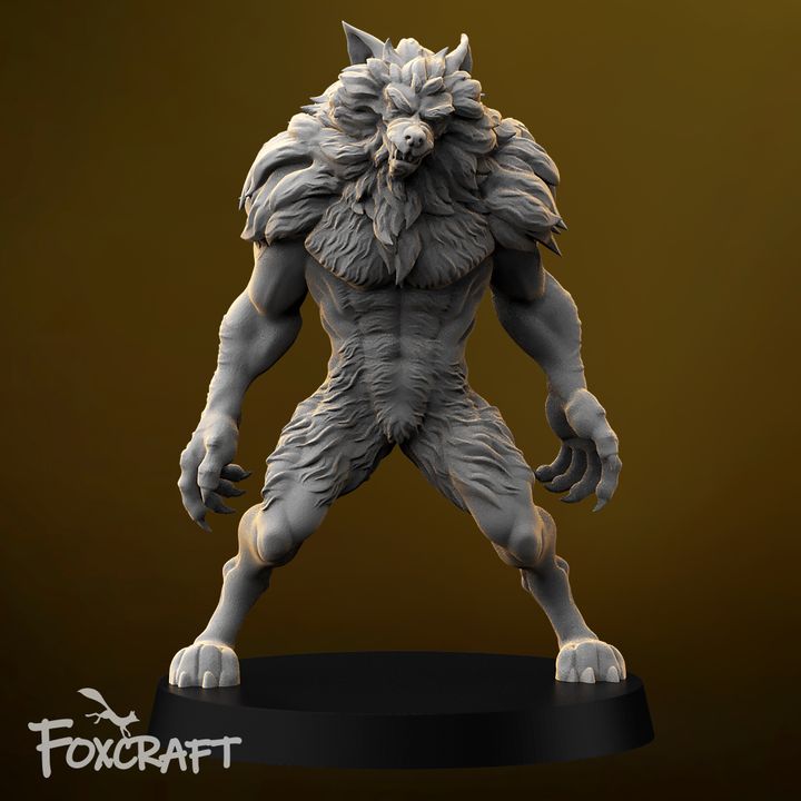 3D Printable Werewolf Pack by FoxCraft Creations