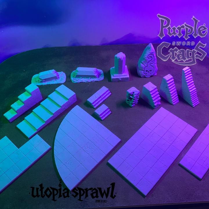 3D Printable Dungeon Tiles - Full Package by Utopia Sprawl
