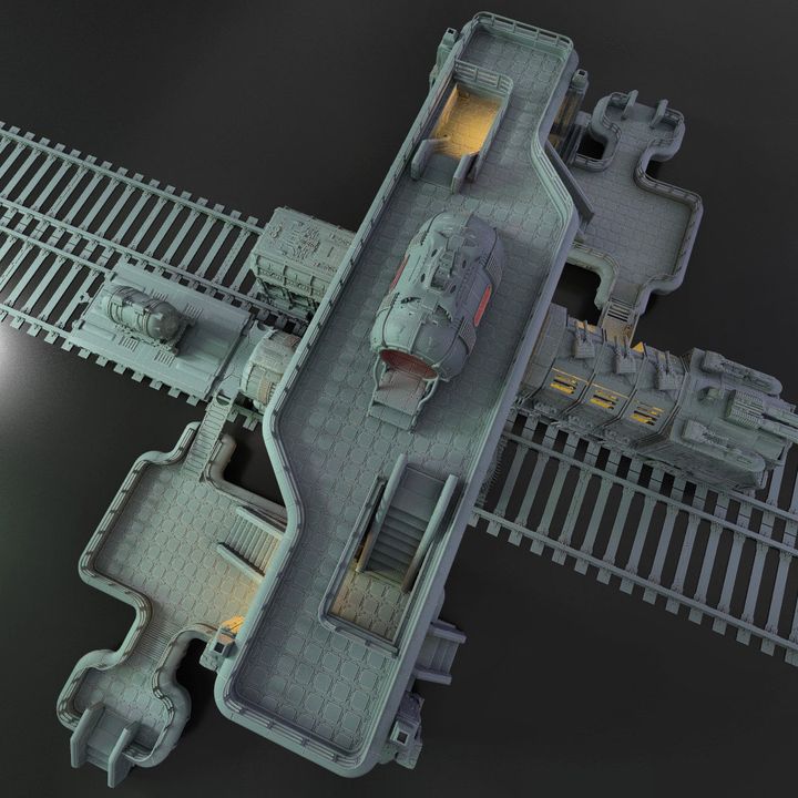 3D Printable The Station (FDM Support-Free) by Cassidy Byars