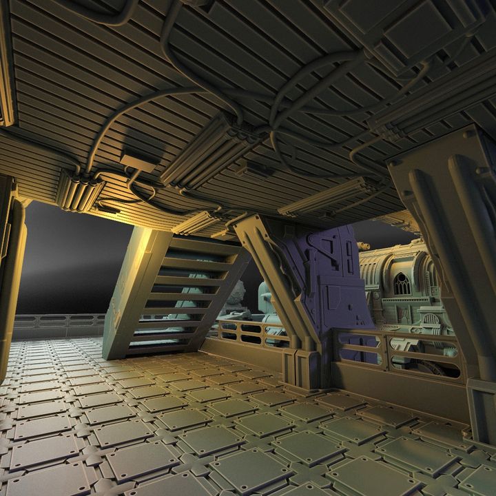 3D Printable The Station (FDM Support-Free) by Cassidy Byars