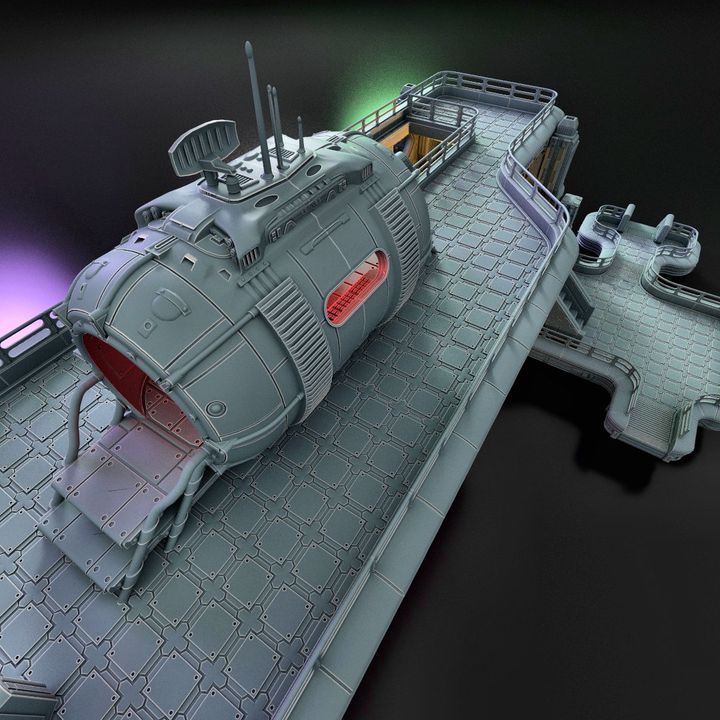 3D Printable The Station (FDM Support-Free) by Cassidy Byars