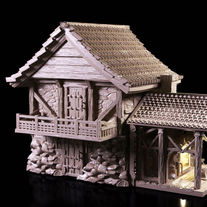 3D Printable Old fort "Shield Border" - Smithy by Xardas