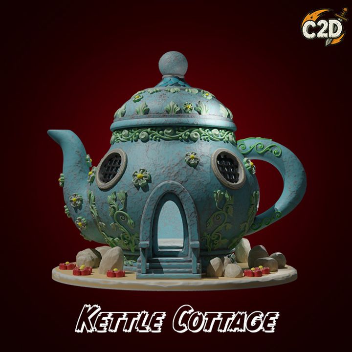 3D Printable Kettle Cottage by C2Dwellers