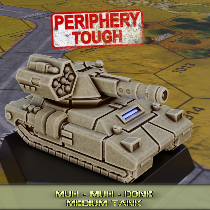 3D Printable Periphery Tough: Muh-Muh-Done Medium Tank by tinnut