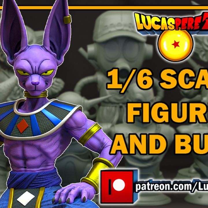 3D Printable BEERUS by Lucas Perez