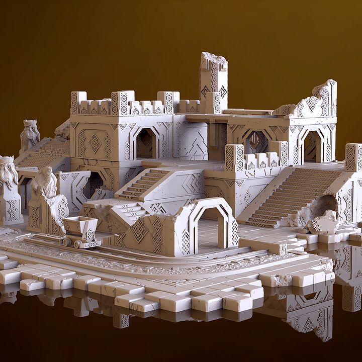 3D Printable Bastion of Stone - Modular Dwarven Ruins by FoxCraft Creations