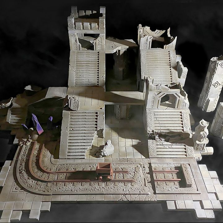 3D Printable Bastion of Stone - Modular Dwarven Ruins by FoxCraft Creations