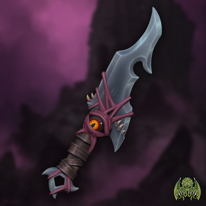 3D Printable Sentient Dagger Props Knife Cosplay by Miniatures of Madness