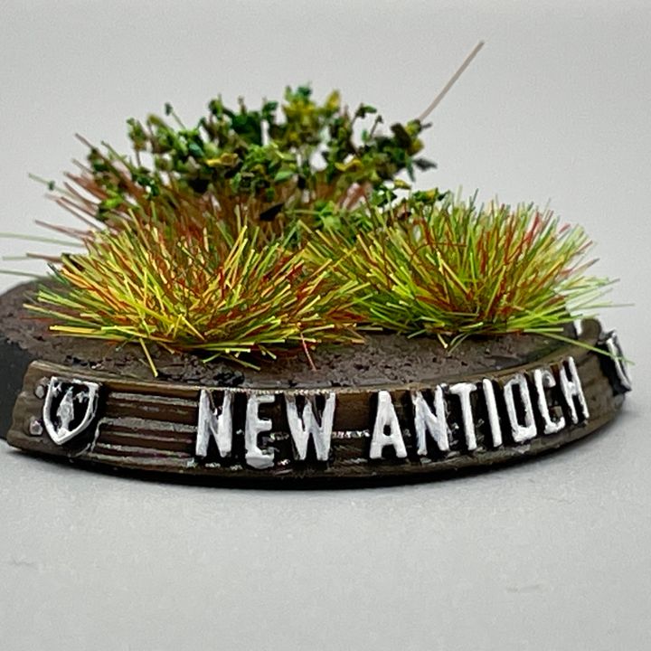 3D Printable Trench Crusade New Antioch editable BaseTag / Nameplate ...