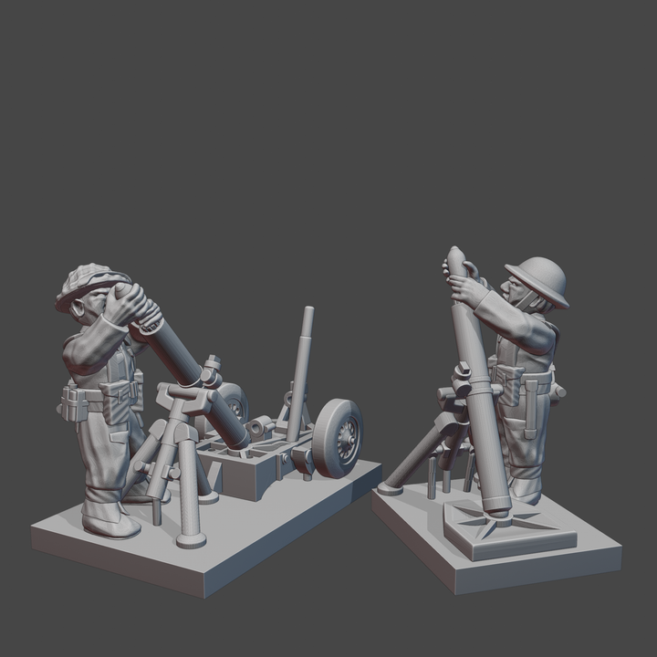 3D Printable British WW2 ML 4.2-inch Mortar (1942-45) WWII-GB-21 by ...