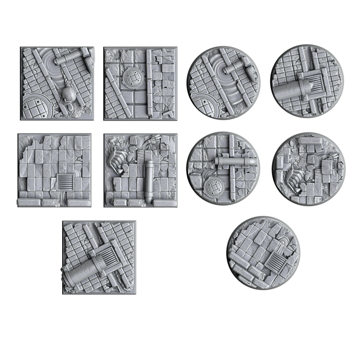 3D Printable Shadow Blades bases by Punga Miniatures