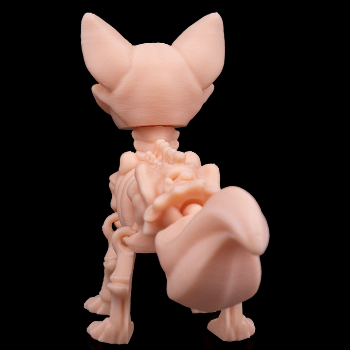 3D Printable Skeleton Fox by Stlflix