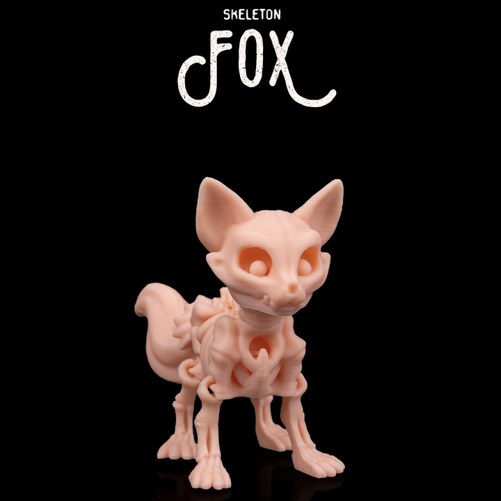 3D Printable Skeleton Fox by Stlflix