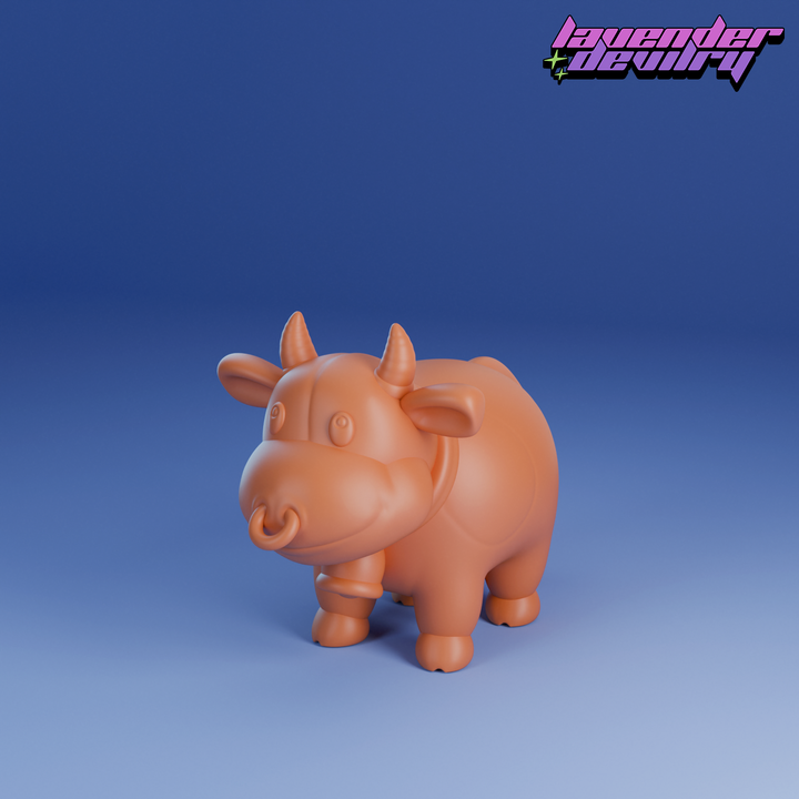 3D Printable Grazing Moolissa Moomoo Kart World Video Game Cow by ...