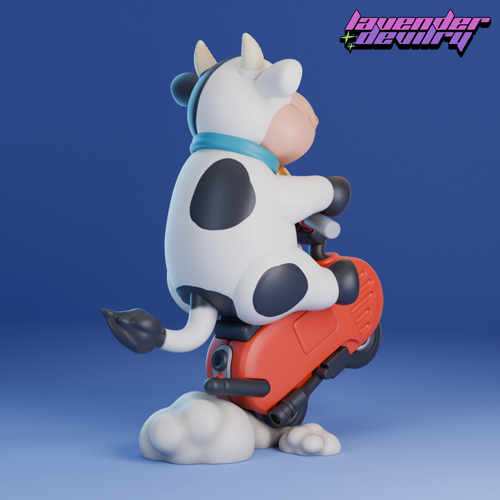 3D Printable Daredevil Moolissa Moomoo Kart World Video Game Cow by ...