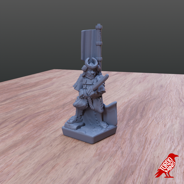 3D Printable Samurai Oath: Samurai warrior (10mm support free mini) by ...