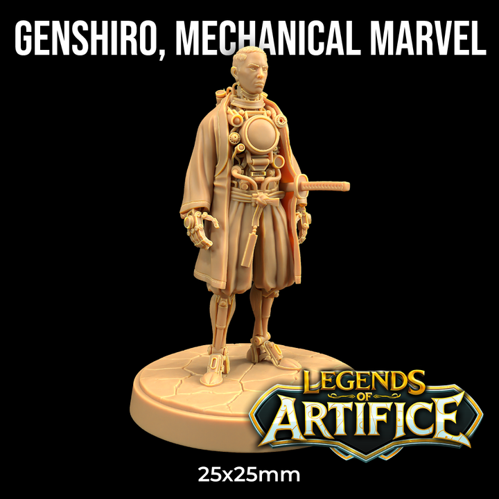 3D Printable Genshiro, Mechanical Marvel | PRESUPPORTED | Legends of ...