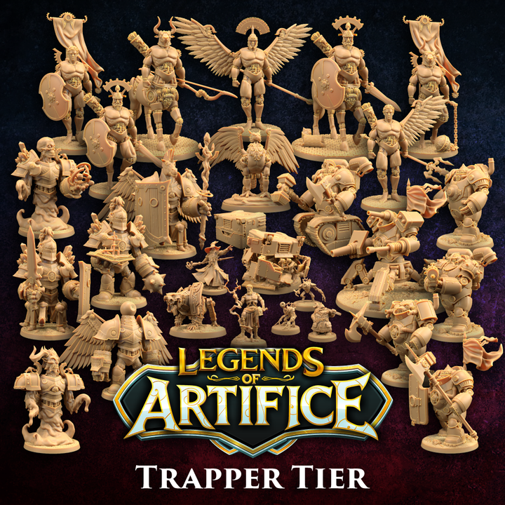 3D Printable Legends of Artifice | Trapper Tier | PRESUPPORTED by The ...