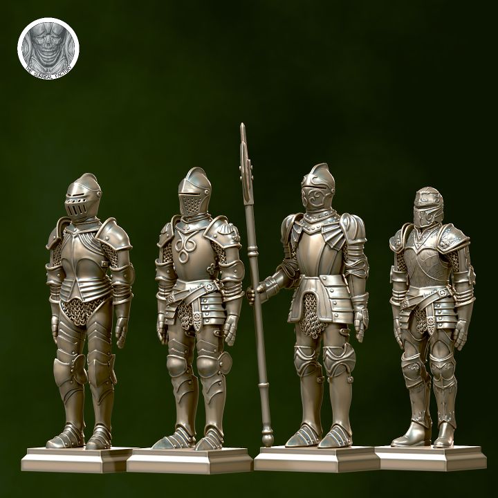 3D Printable Knight Armors by TheSurrealFactory