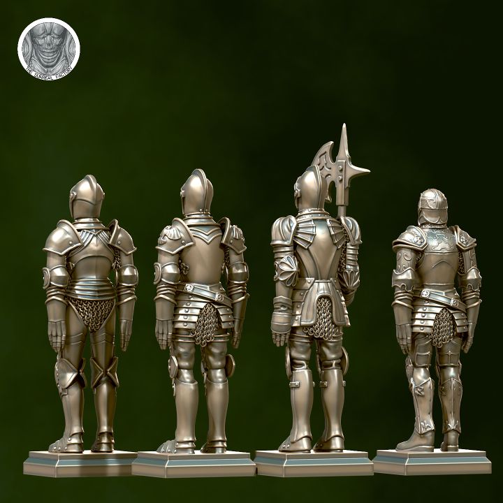 3D Printable Knight Armors by TheSurrealFactory