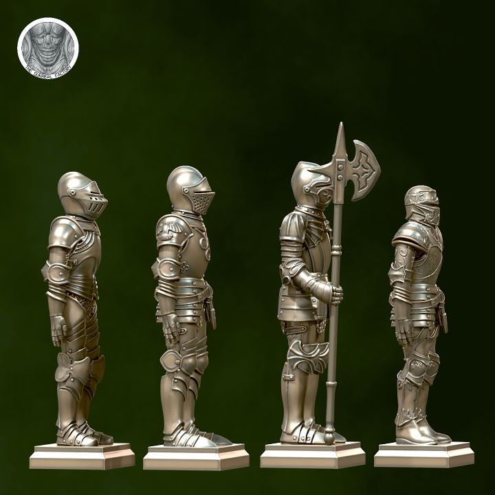3D Printable Knight Armors by TheSurrealFactory