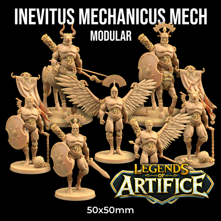 3D Printable Inevitus Mechanicus Mech | PRESUPPORTED | Legends of ...