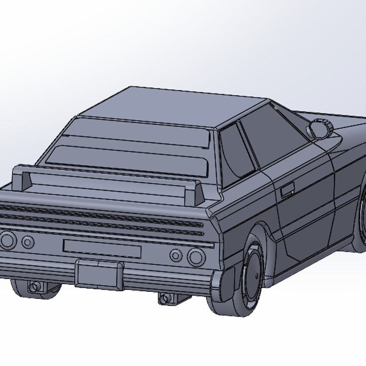 3D Printable custom 2000s car model by Daniel TL