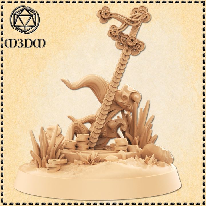 3D Printable Coin Sword by M3DM