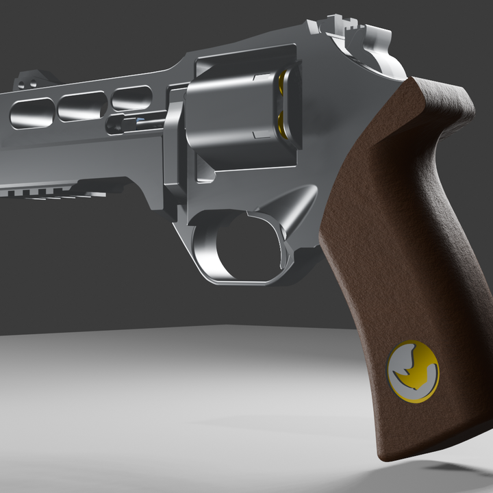 3D Printable Rhino Revolver Pistol Handgun Firearm Prop 50ds 3D ...