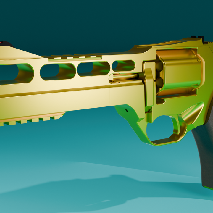 3D Printable Rhino Revolver Pistol Handgun Firearm Prop Cosplay Toy Gun ...