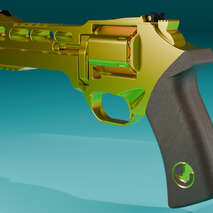 3D Printable Rhino Revolver Pistol Handgun Firearm Prop Cosplay Toy Gun ...