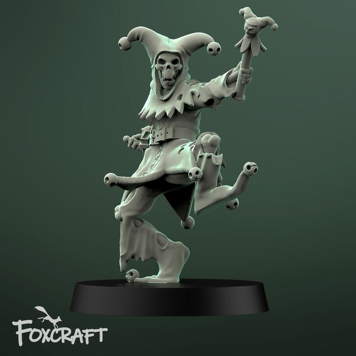 3D Printable Skeleton Jester by FoxCraft Creations
