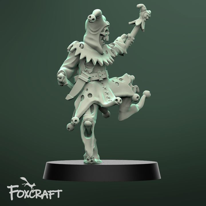 3D Printable Skeleton Jester by FoxCraft Creations