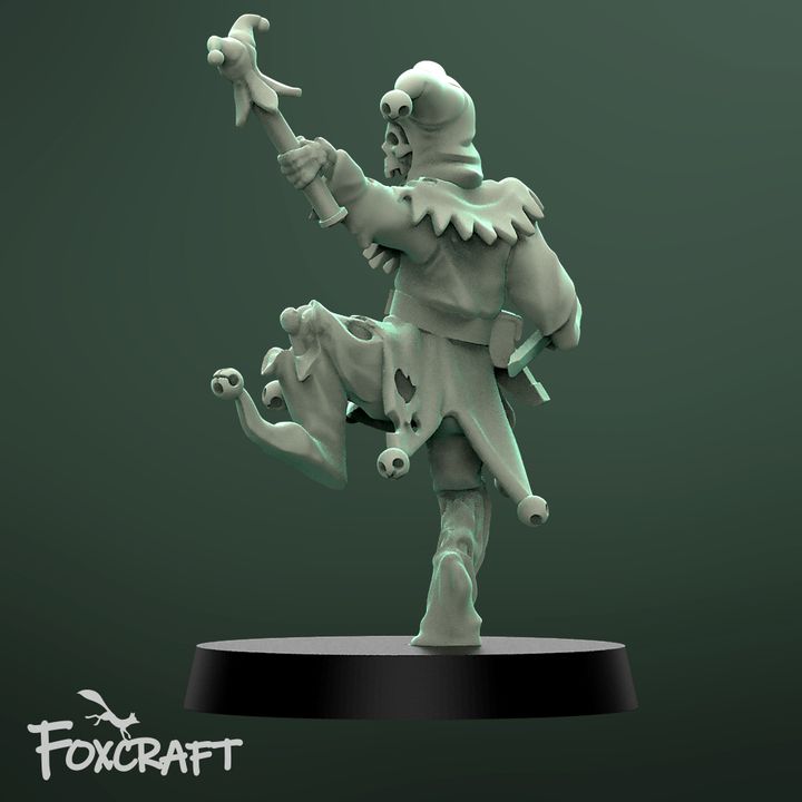 3D Printable Skeleton Jester by FoxCraft Creations